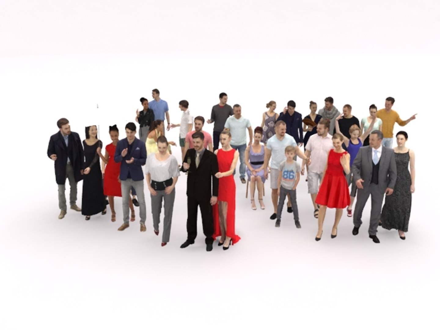Scanned People Casual Polygons 3D - TurboSquid 1558654