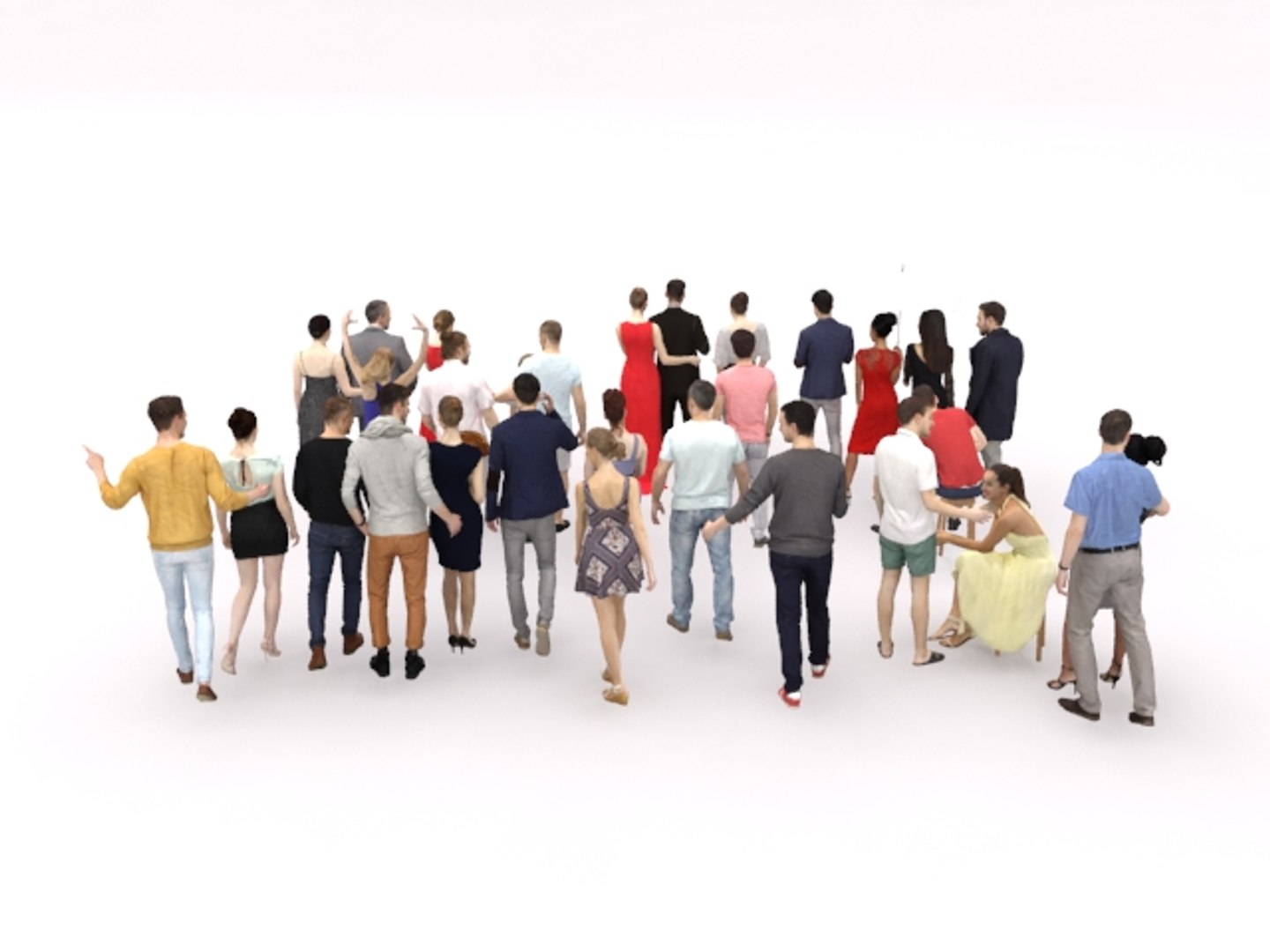 Scanned People Casual Polygons 3D - TurboSquid 1558654