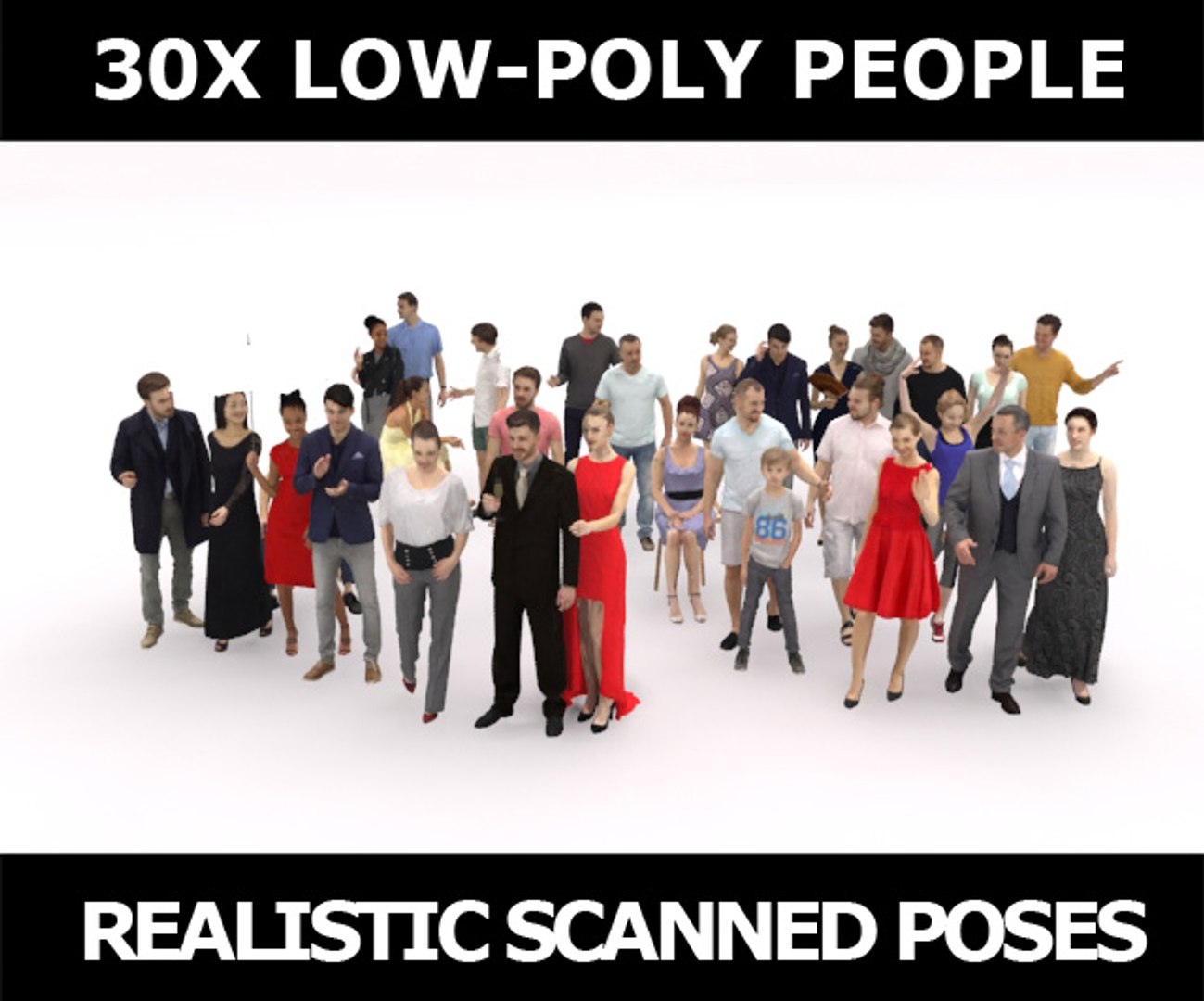Scanned People Casual Polygons 3D - TurboSquid 1558654