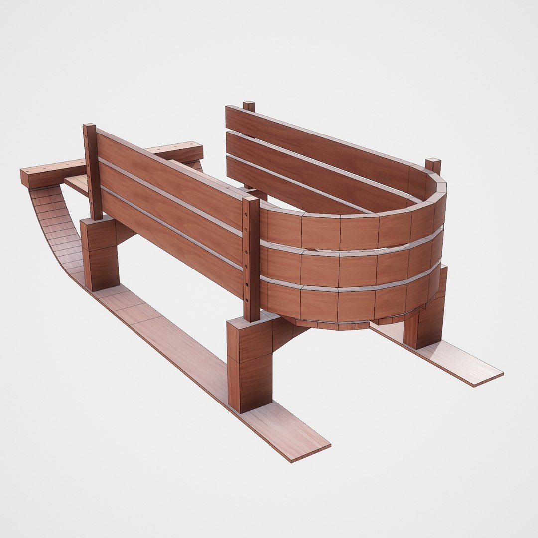 Snow Sledge 3D Model - TurboSquid 1659879