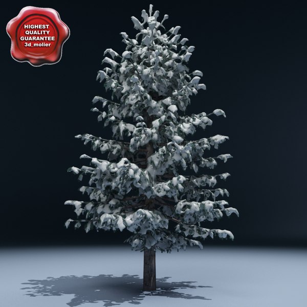 low-poly fir tree 3d model