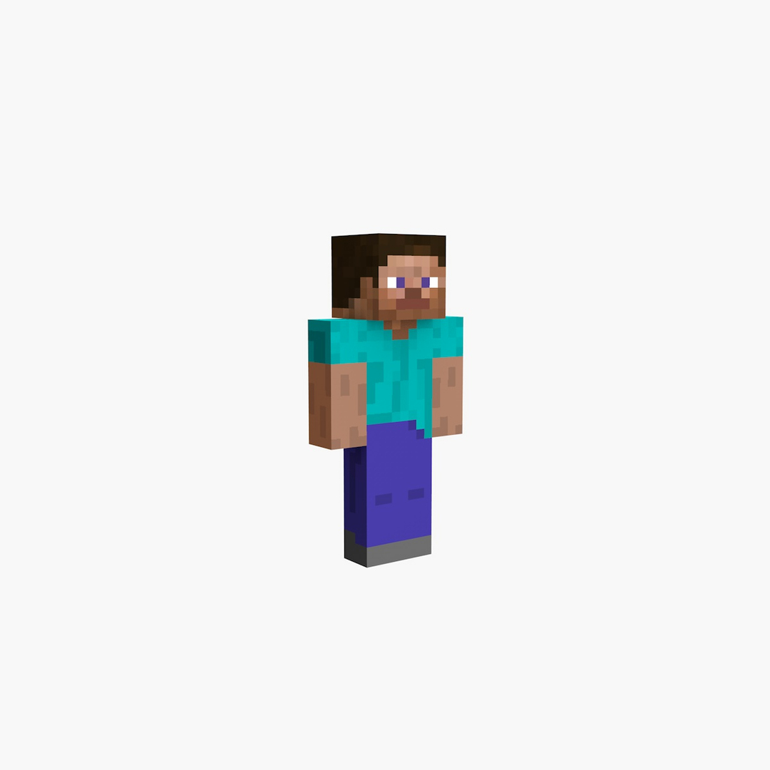 Minecraft Alex e Steve Modelo 3D - TurboSquid 1843283