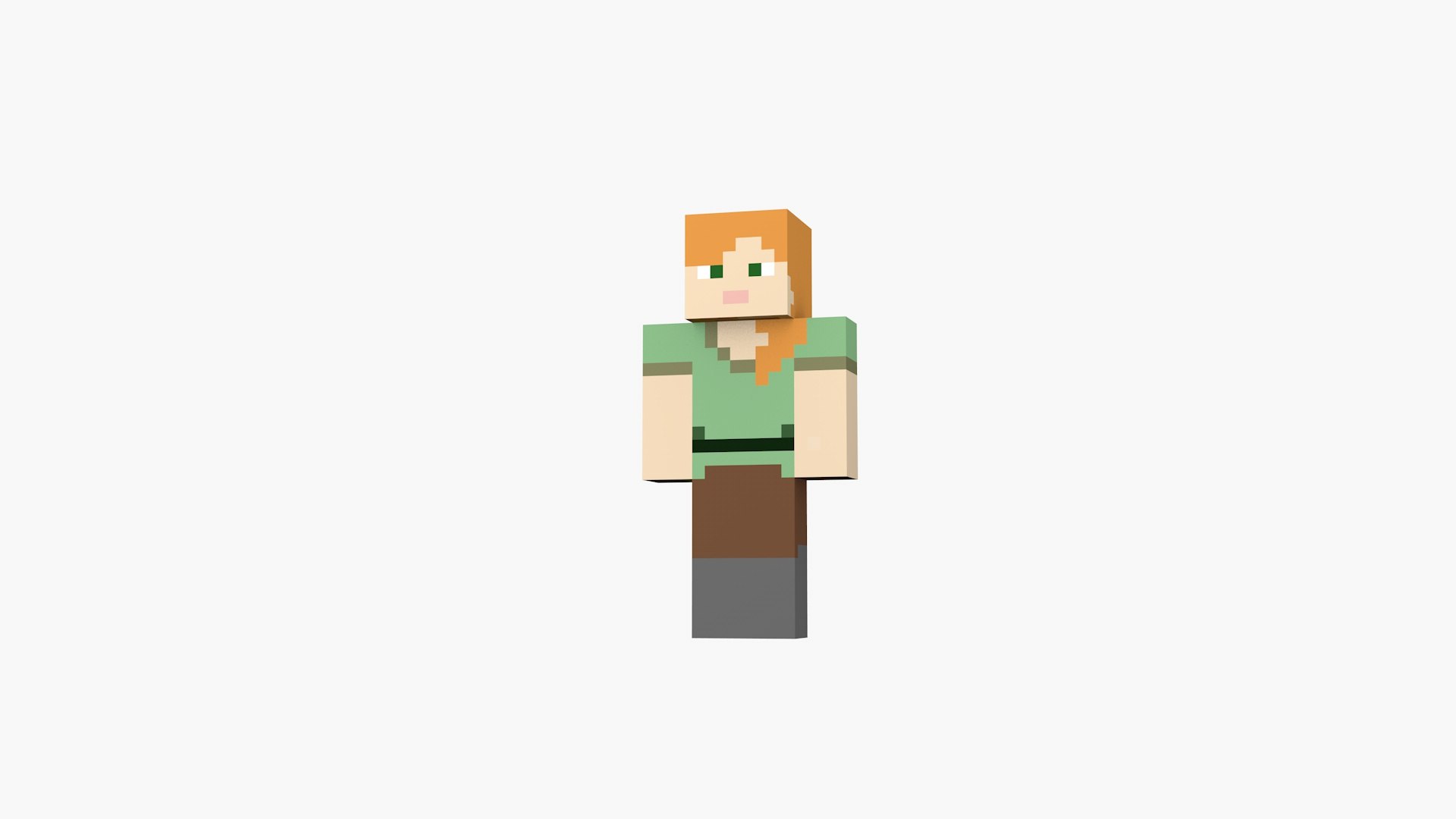 3D Minecraft Alex and Steve - TurboSquid 1843283