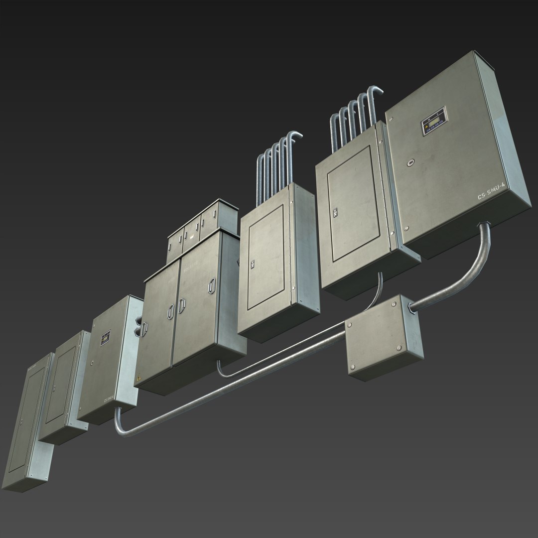 3d Model Electrical Boxes