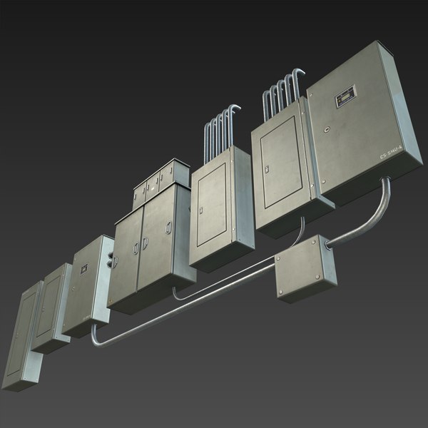 3d model electrical boxes