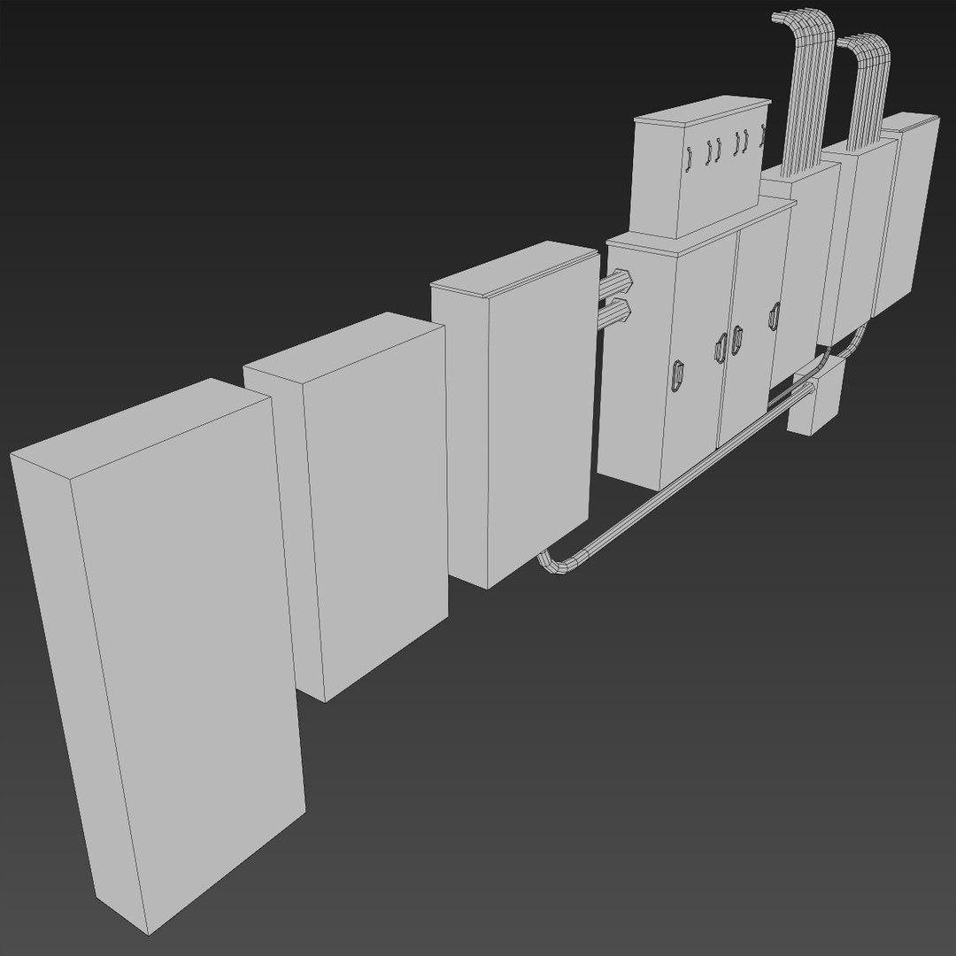 3d model electrical boxes