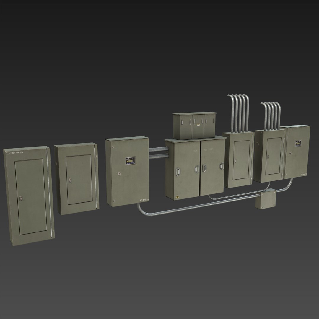 3d Model Electrical Boxes