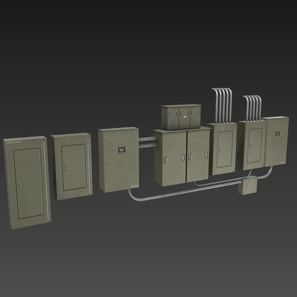 3d model electrical boxes