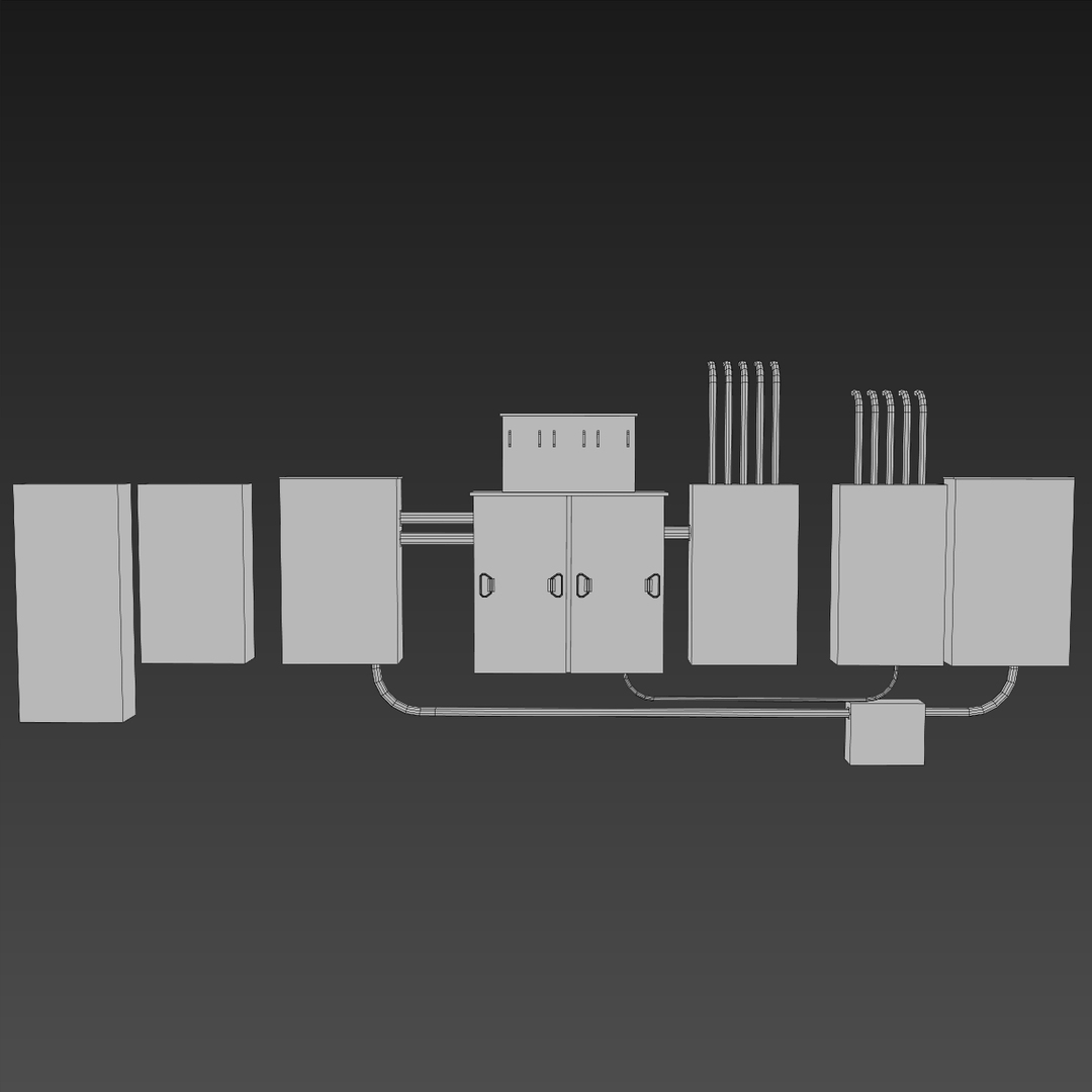3d model electrical boxes