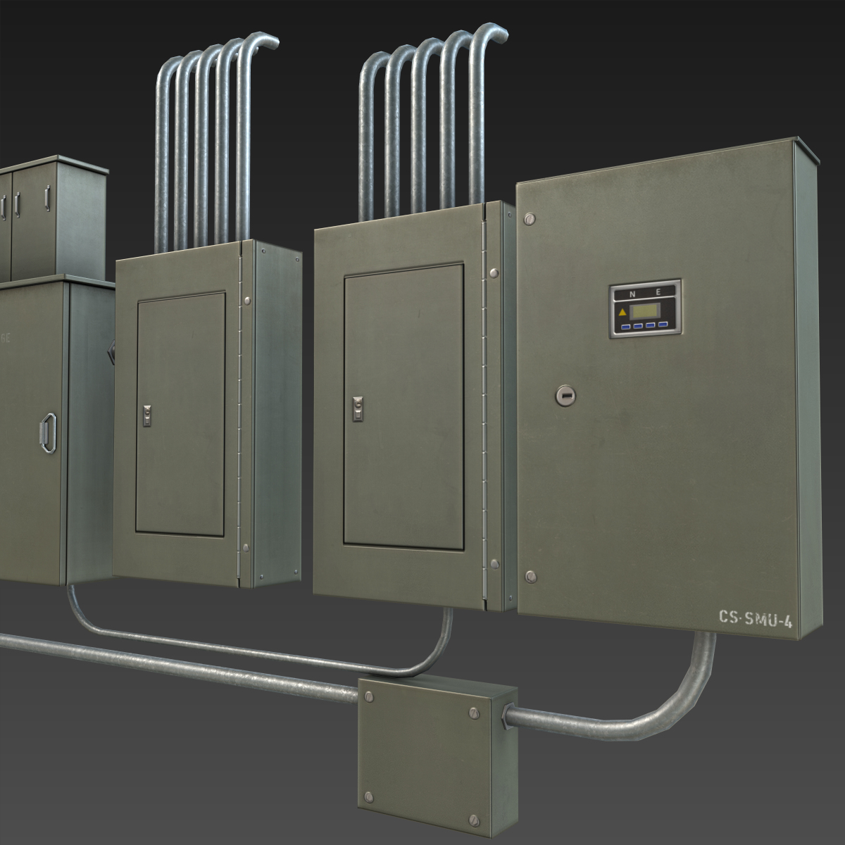 3d model electrical boxes