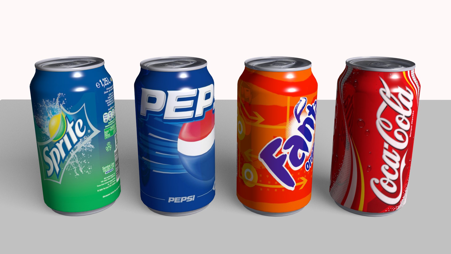 Soda Drinks 3D Model - TurboSquid 1402236