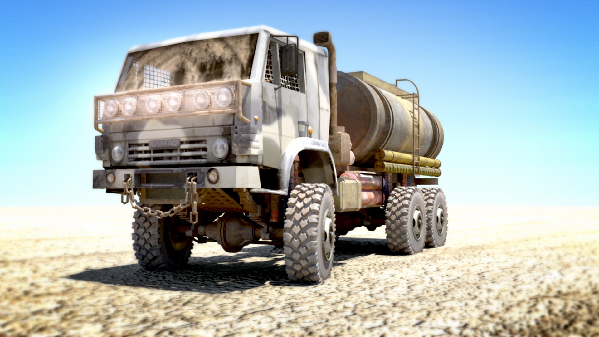 Russian Kamaz Tanker Truck Ma