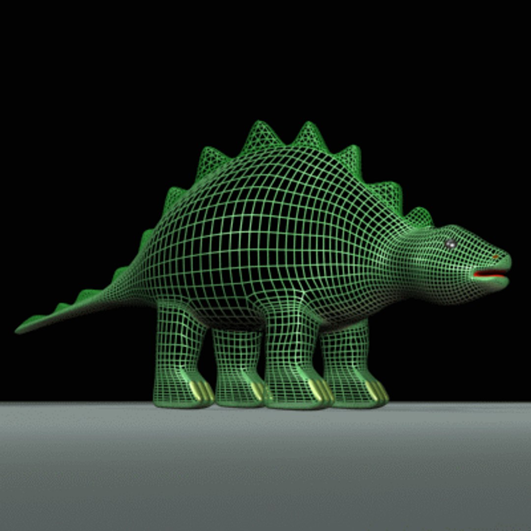 3d dinosaur cartoon model