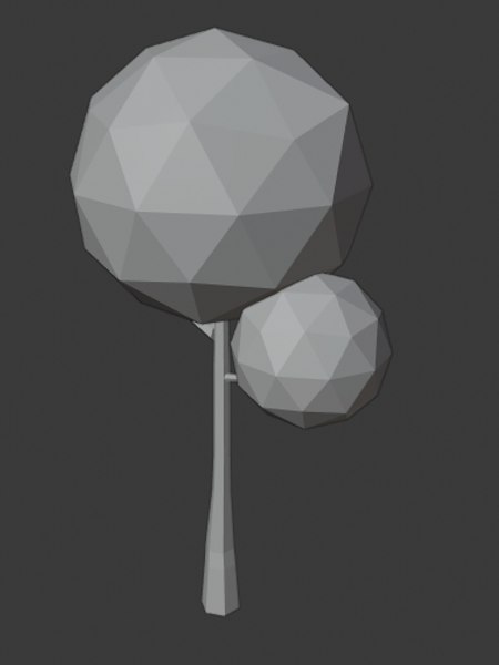 свободно 3D модель Низкополигональное дерево - TurboSquid 1473398