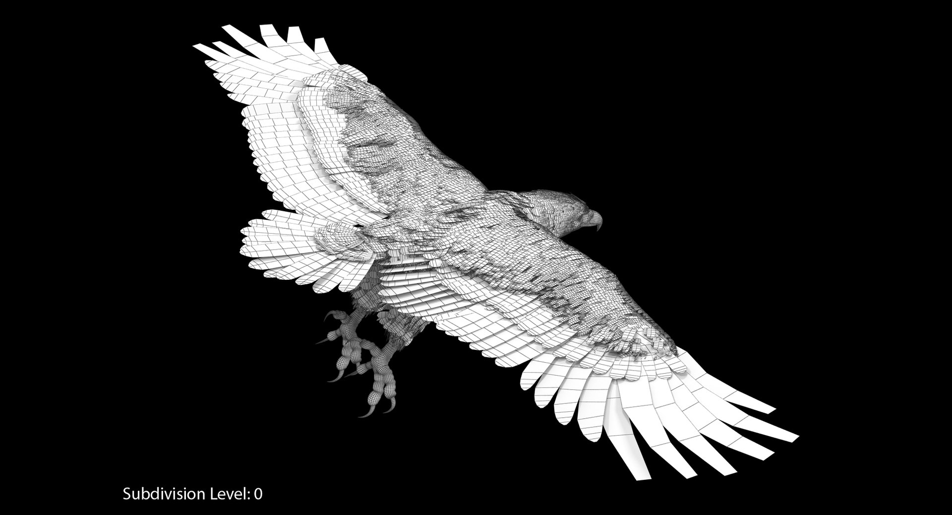 3ds Max Bald Eagle Rigged