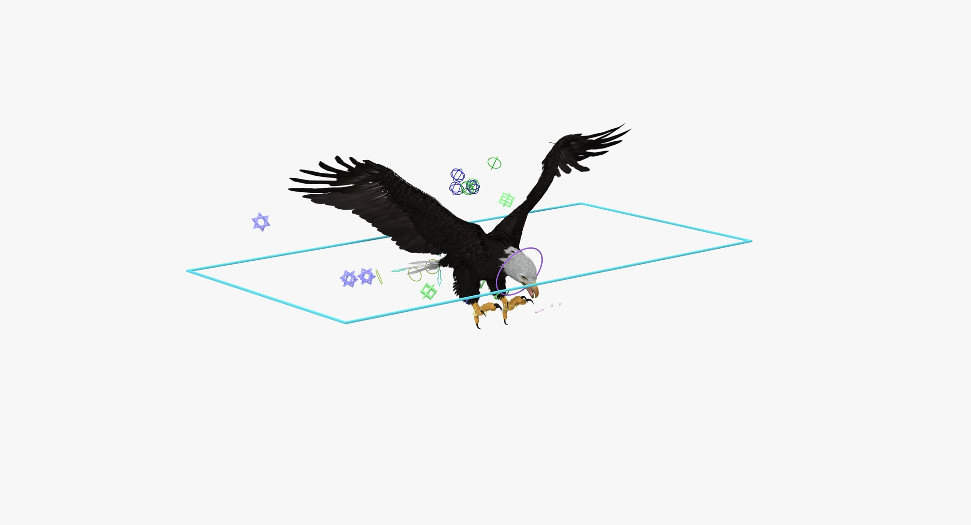 3ds max bald eagle rigged