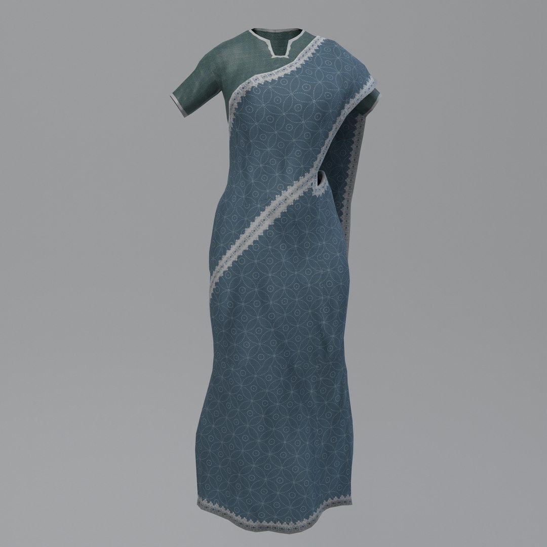 Low Poly Traditional Saree 3D Model - TurboSquid 2118656