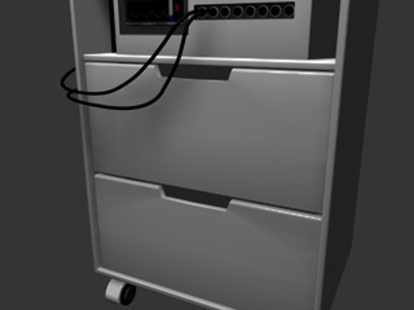 flat screen medical monitor 3d model