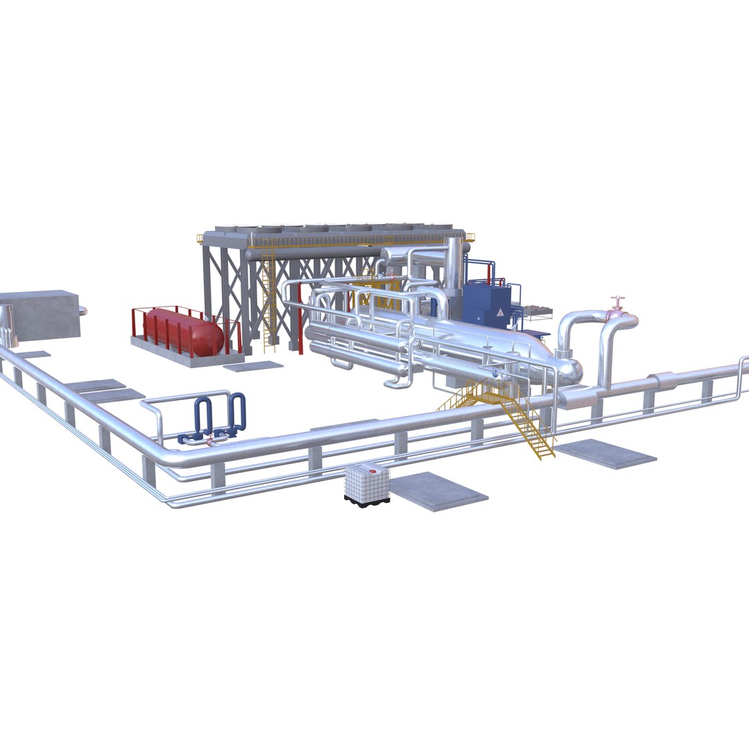 Geothermal Power Plant 3D - TurboSquid 1515911