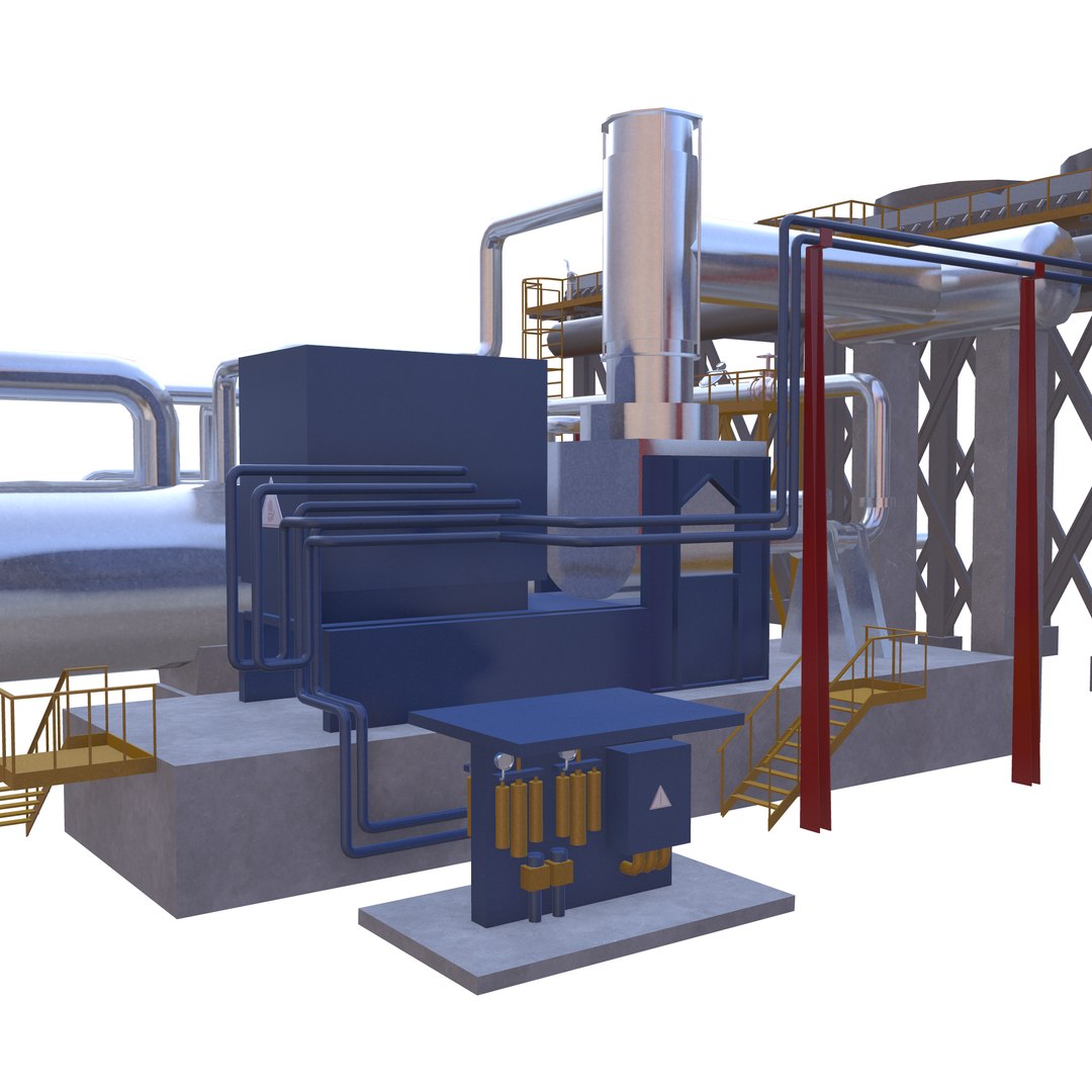 Geothermal Power Plant 3D - TurboSquid 1515911