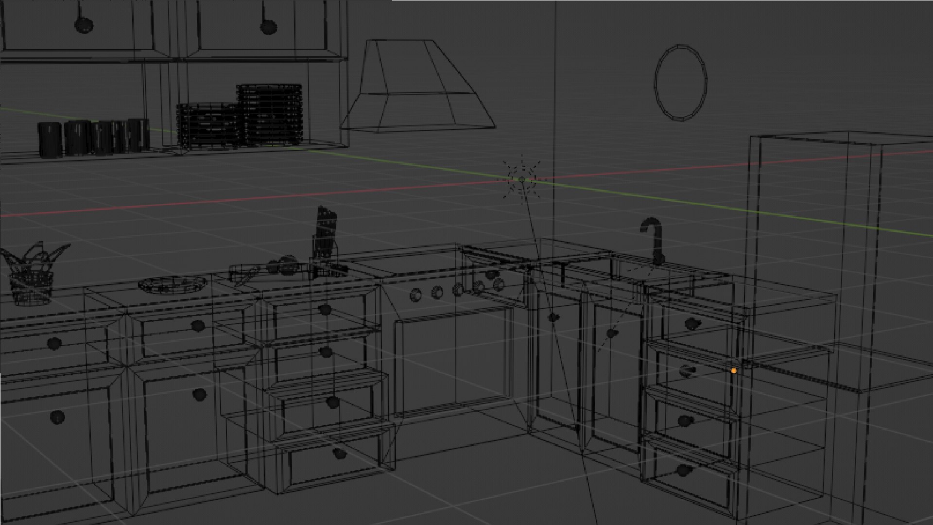 Kitchen Low Poly Model - TurboSquid 2199014