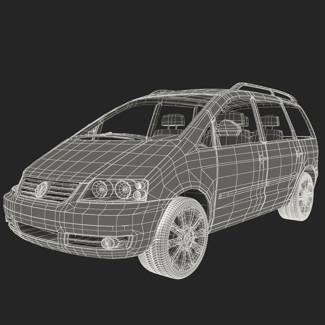 Volkswagen Sharan 3d Model