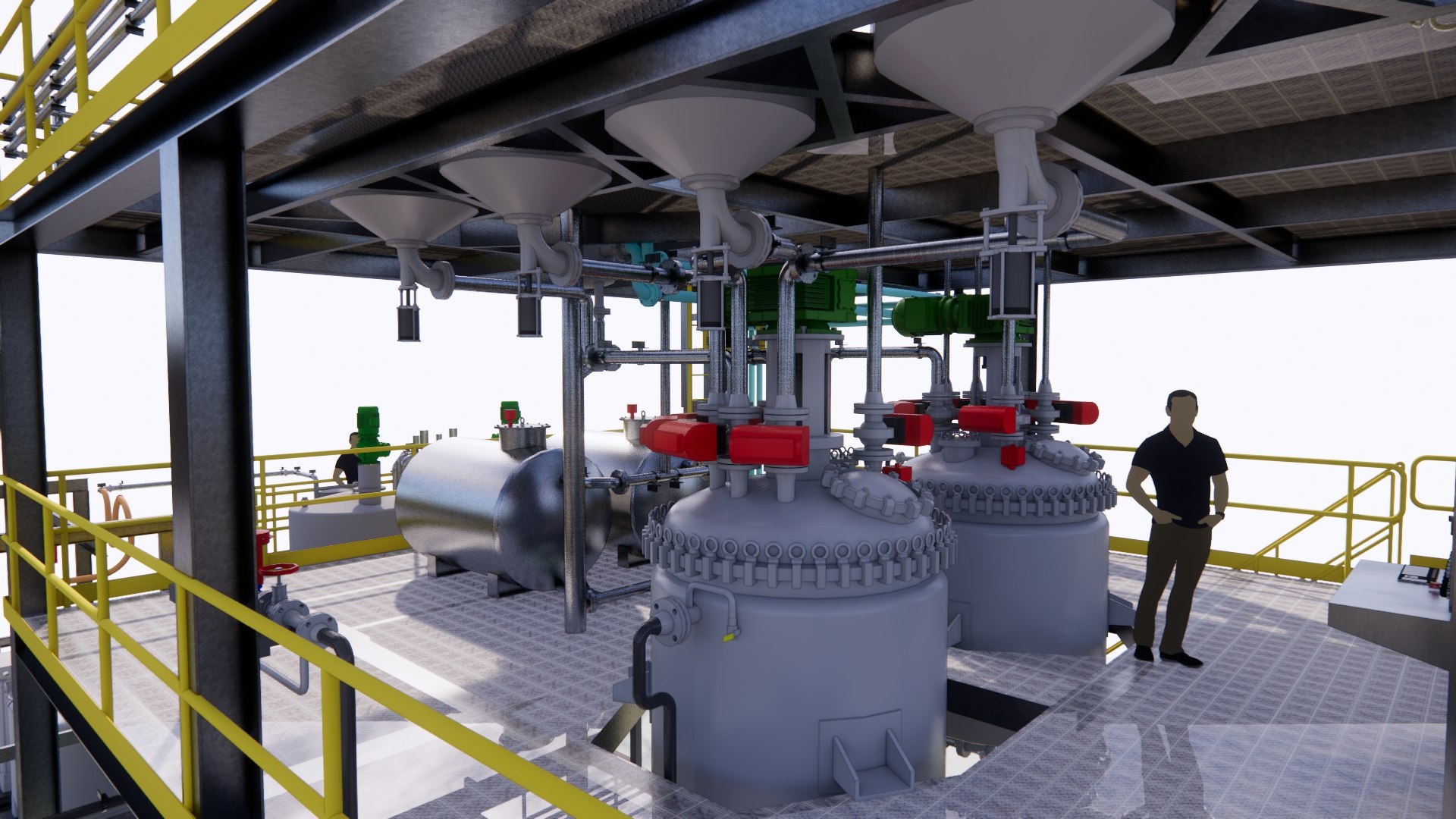 Industrial Tank Factory Industry Storage Equipment 3d Model 2 3D Model ...