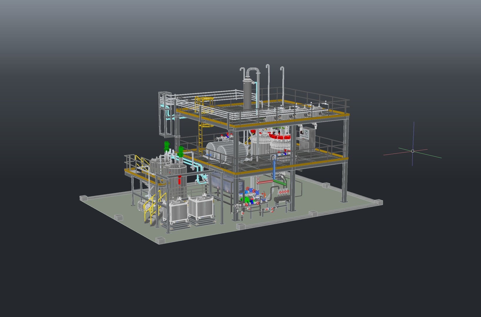 Industrial Tank Factory Industry Storage Equipment 3d Model 2 3D Model ...