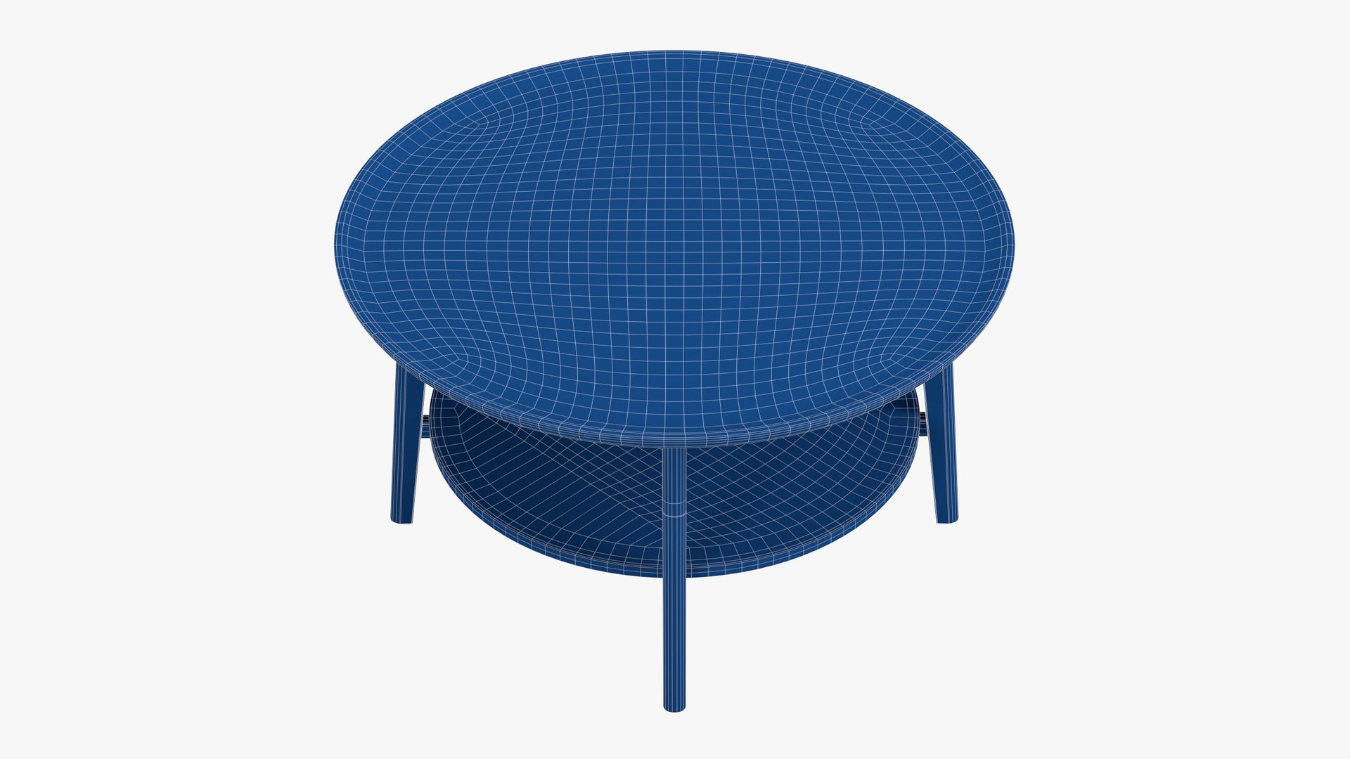 Round Double Coffee Table 3D - TurboSquid 1769960