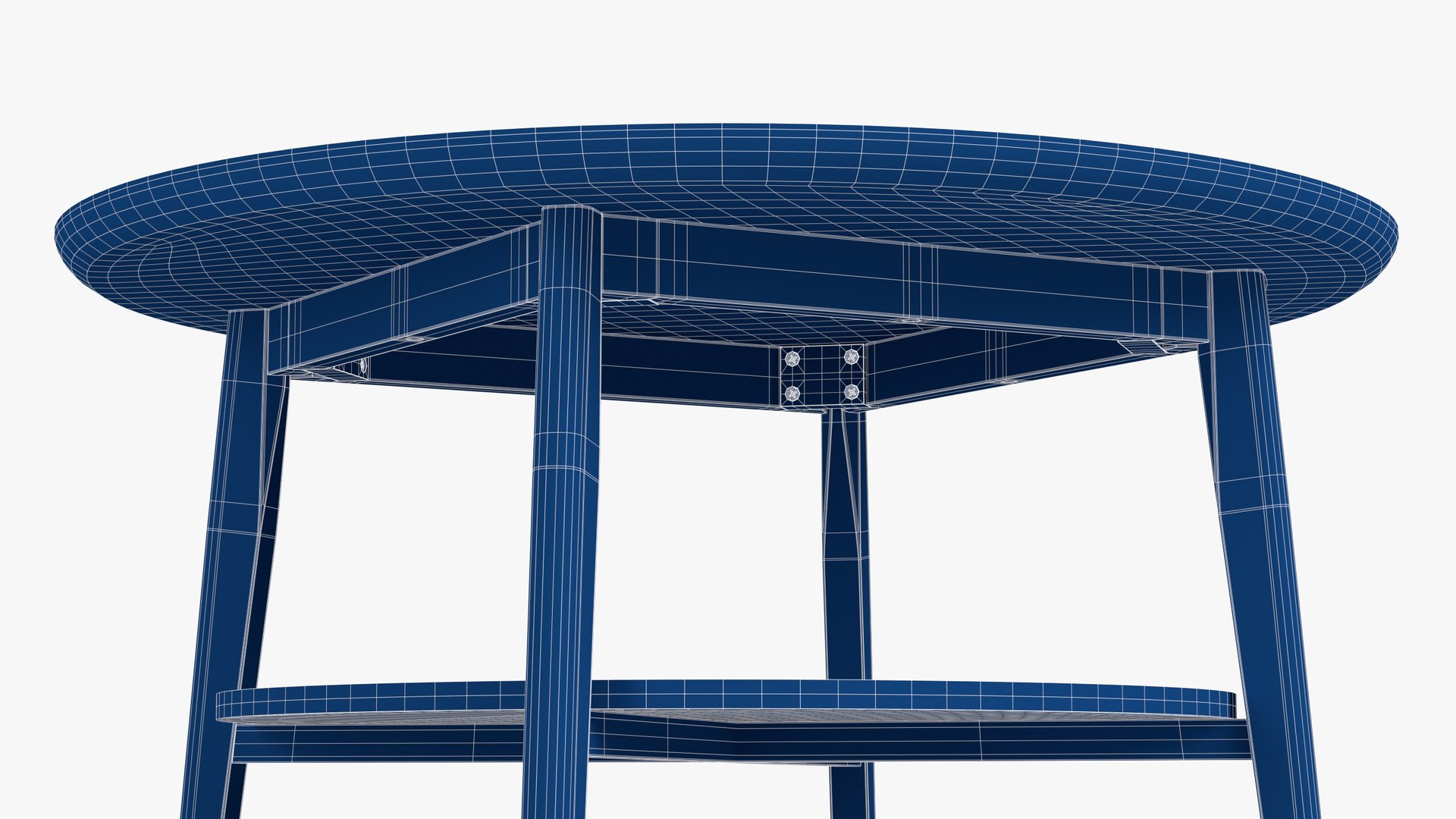 Round Double Coffee Table 3D - TurboSquid 1769960