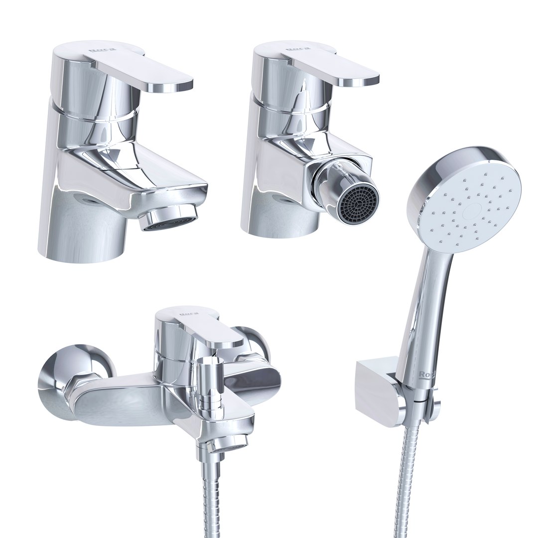 Set Faucets Roca Victoria 3D Model - TurboSquid 1548686