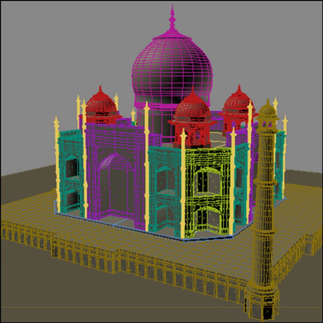 taj mahal 3d model