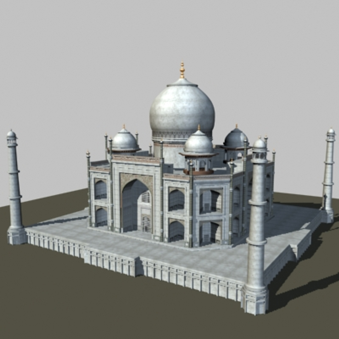 taj mahal 3d model