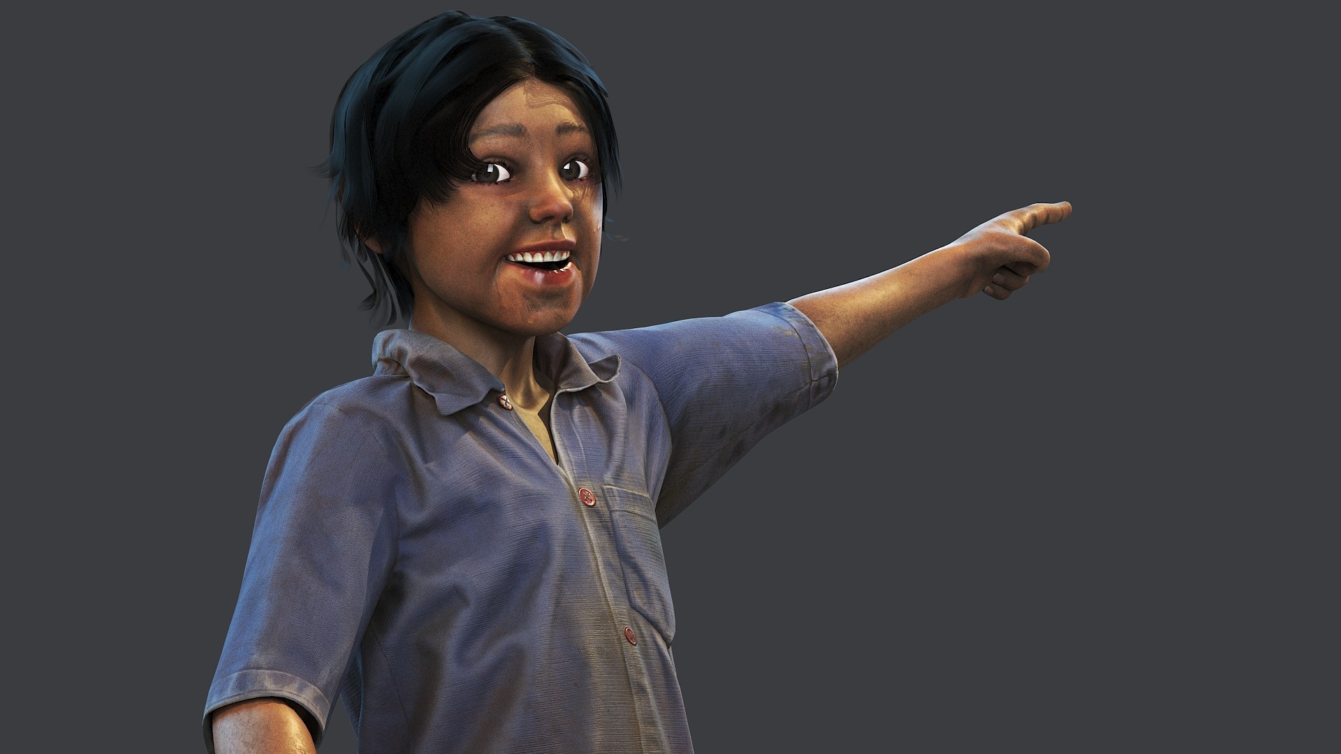 Poor Child 3D Model - TurboSquid 2084071