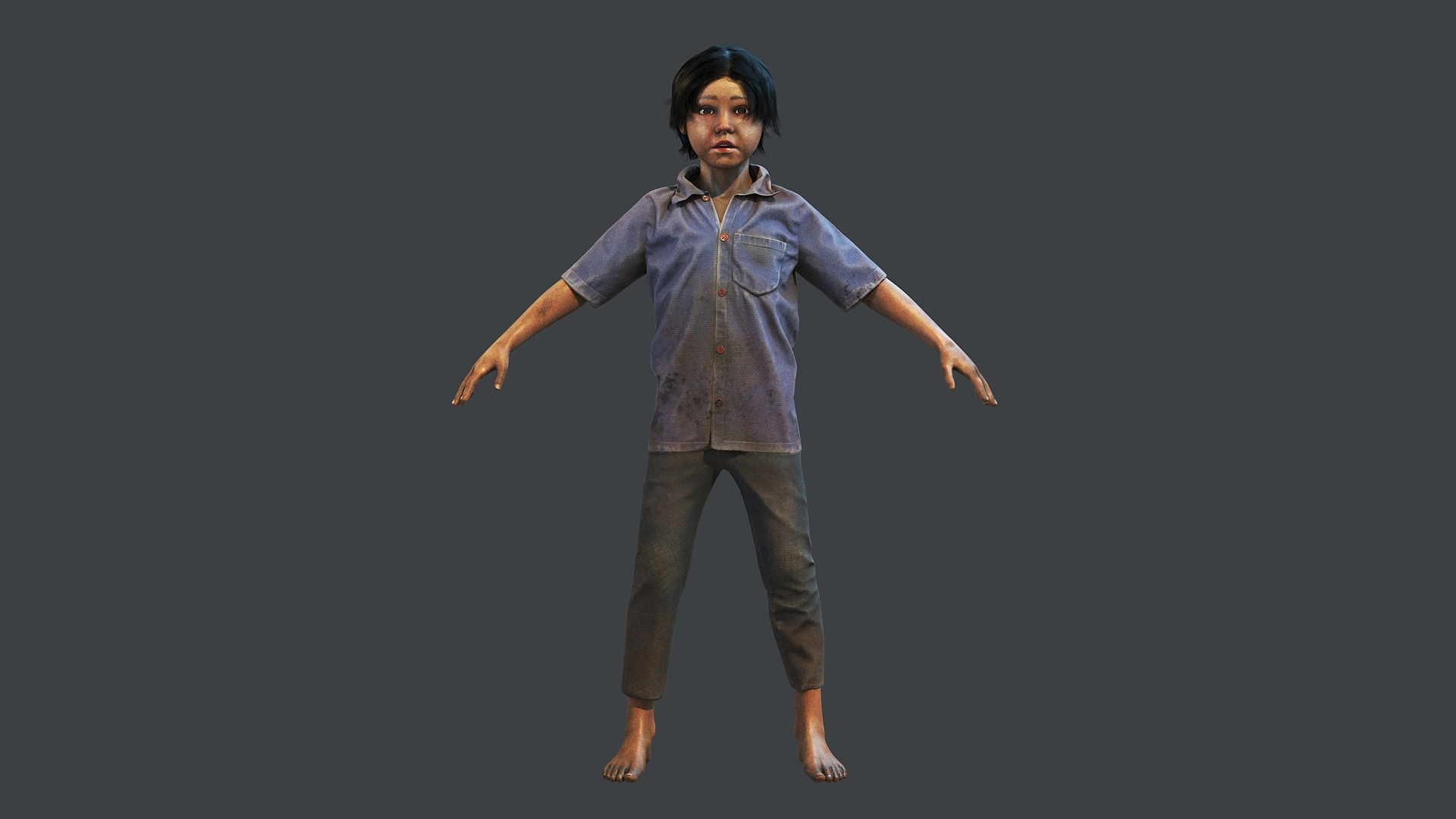 Poor Child 3D Model - TurboSquid 2084071