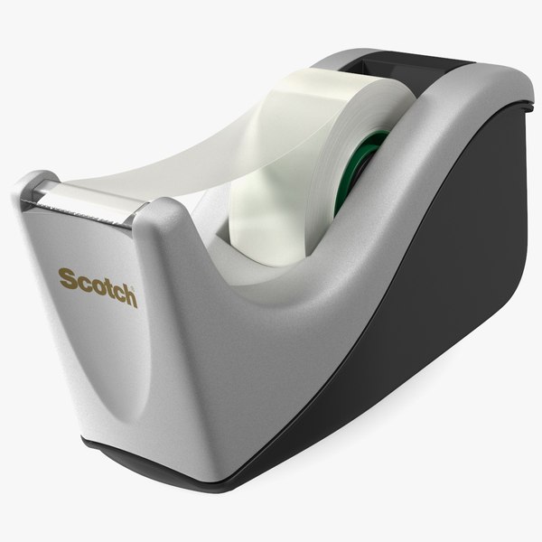 3D Scotch C60ST Desk Tape Dispenser White model - TurboSquid 1812471