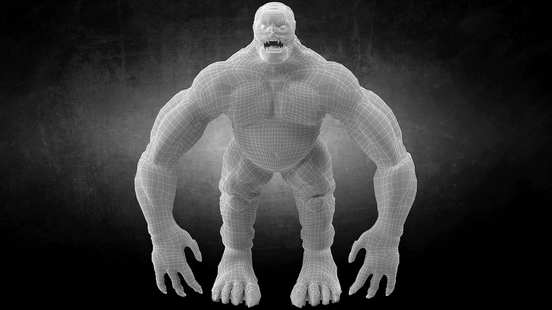 3D Brute Troll Monster - TurboSquid 2069579