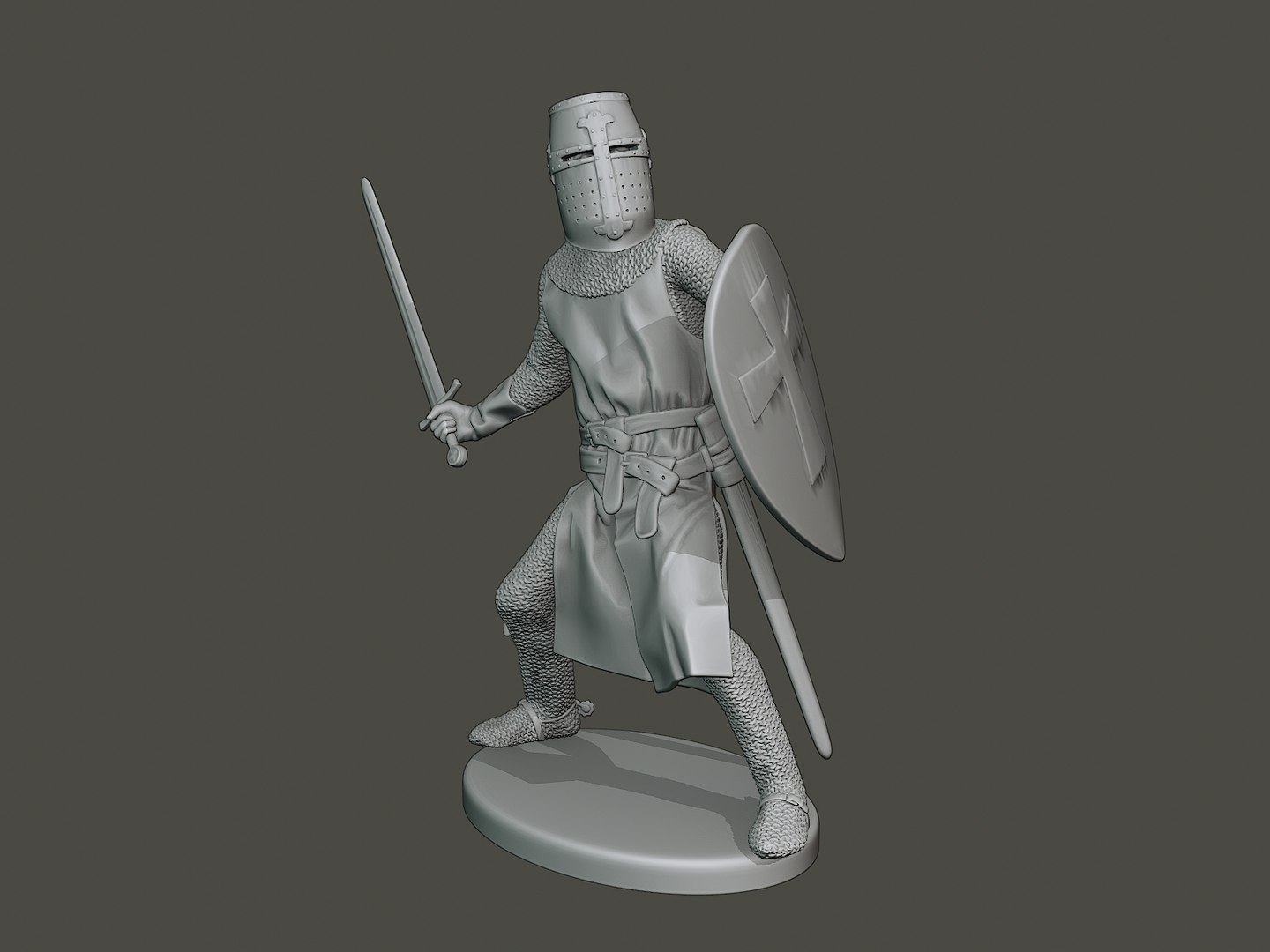 3D Knight Templar Action3 T1 - TurboSquid 1496559