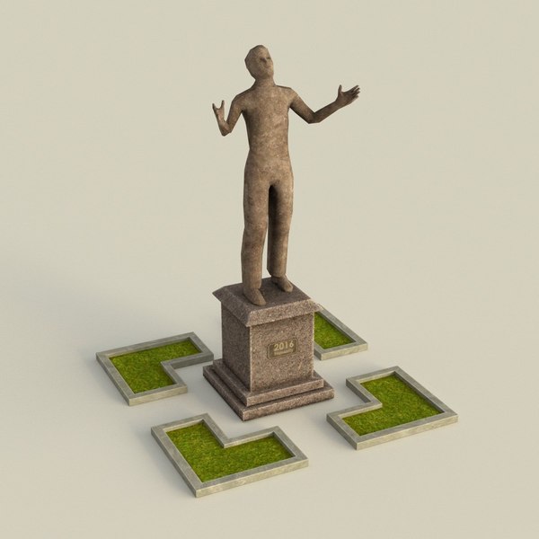 3d model ready statue