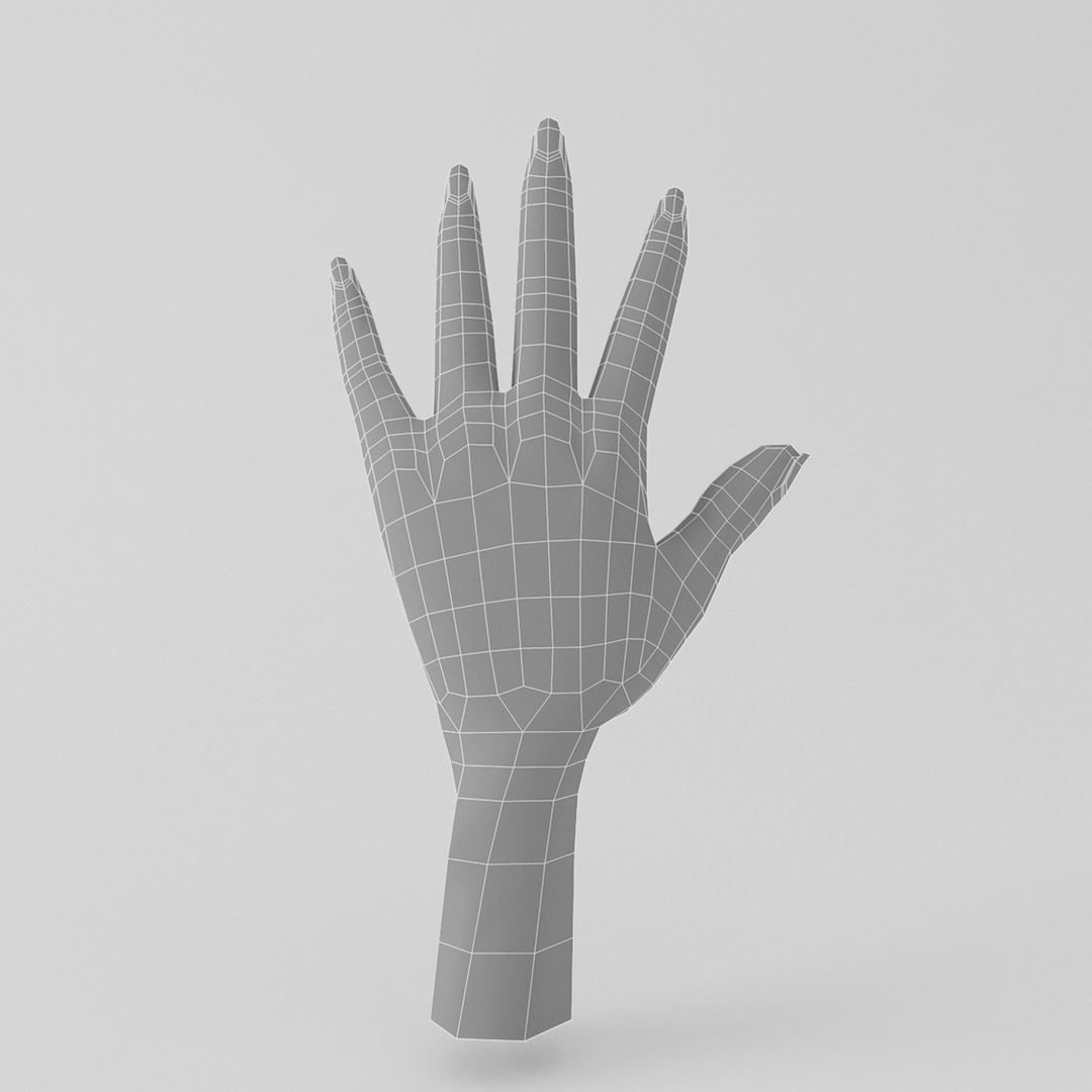 Hand Cartoon Toon 3D Model - TurboSquid 1175152