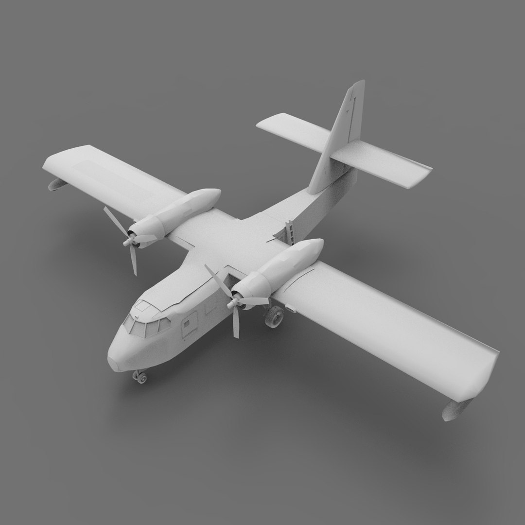 3D Canadair CL-215 Aircraft model - TurboSquid 2084045