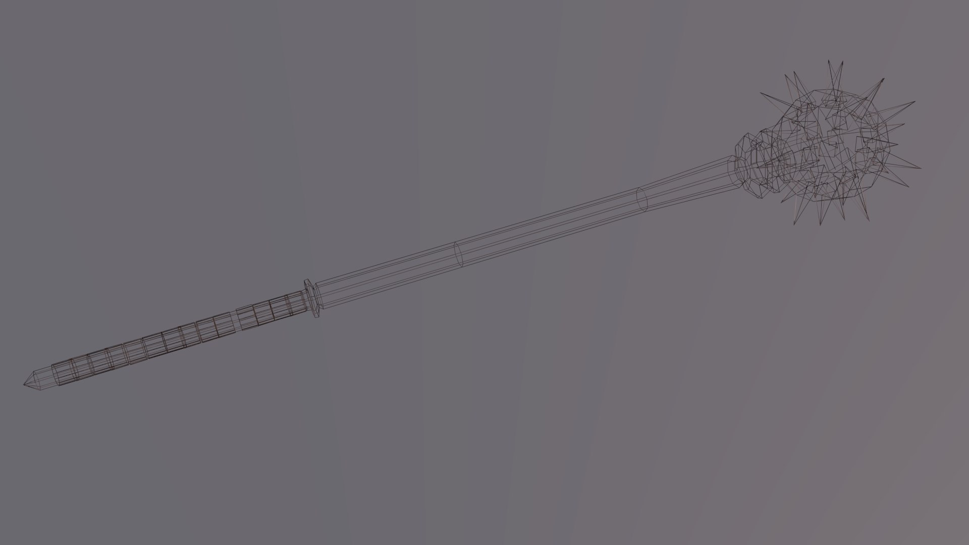 Iron Mace 3d Obj