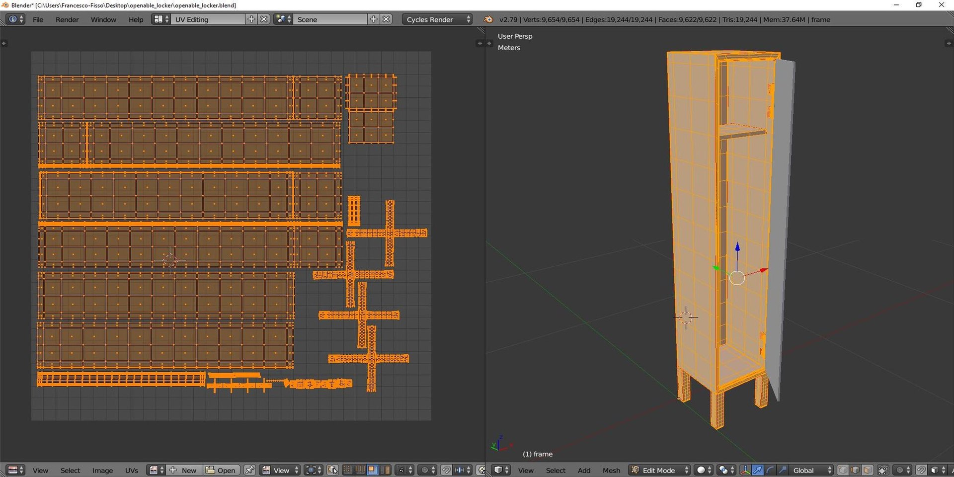Openable Locker 3D Model - TurboSquid 1378289