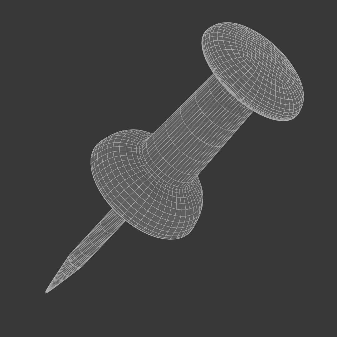 Push pin v1 3D model - TurboSquid 1340182