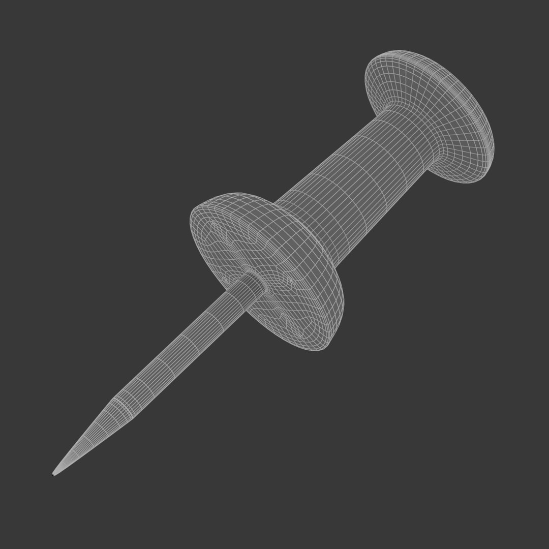 Push pin v1 3D model - TurboSquid 1340182