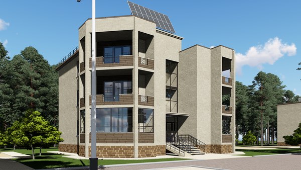 Apartment Building SketchUp Models for Download | TurboSquid