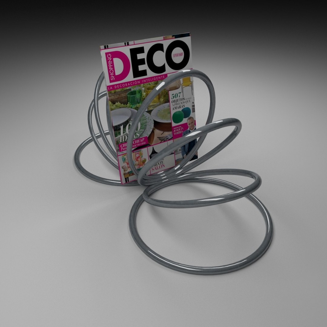Steel magazine rack 3D model - TurboSquid 1266248