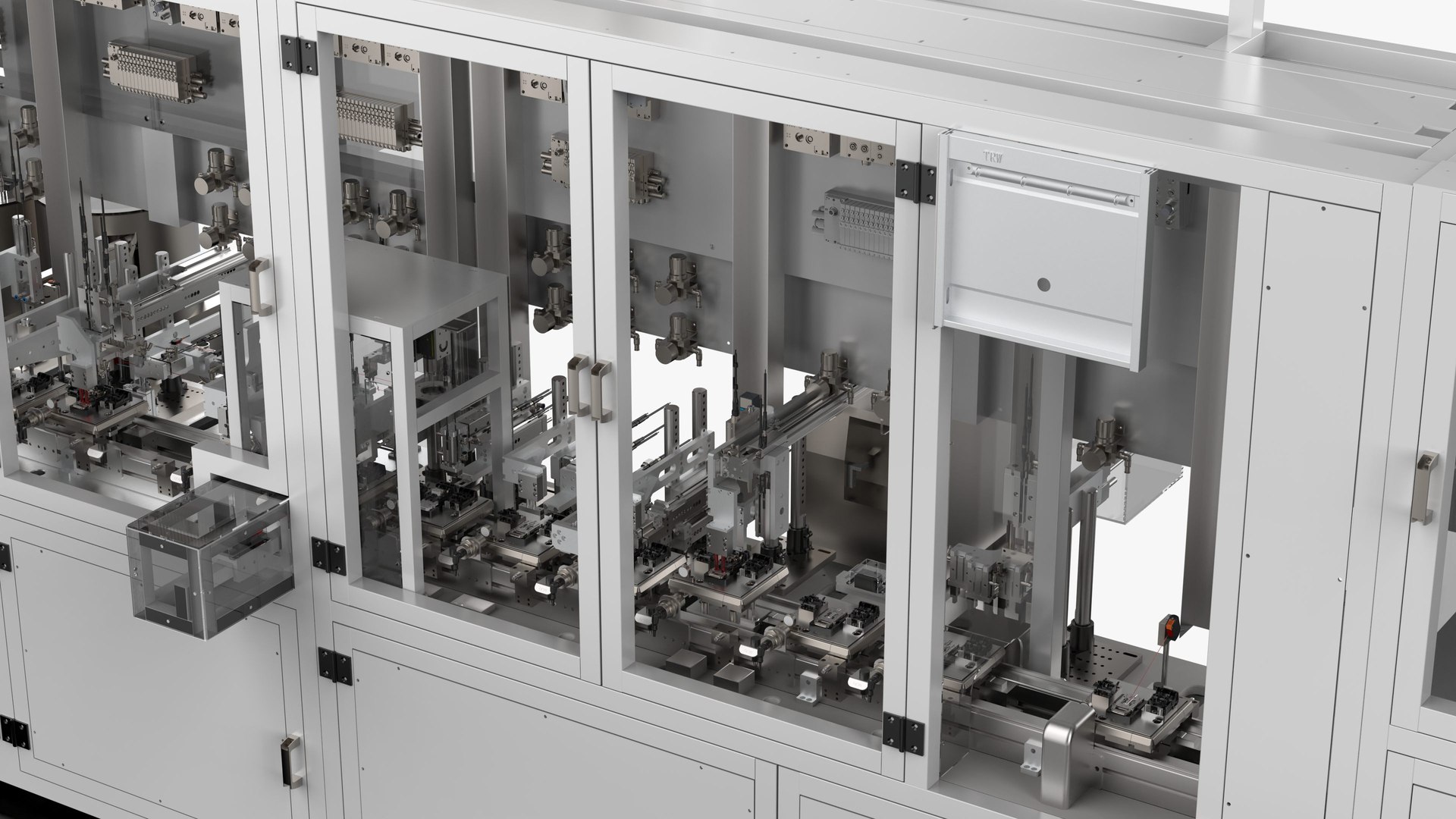 3D Automatic Safety Buckle Assembly Testing Line Model - TurboSquid 2389060