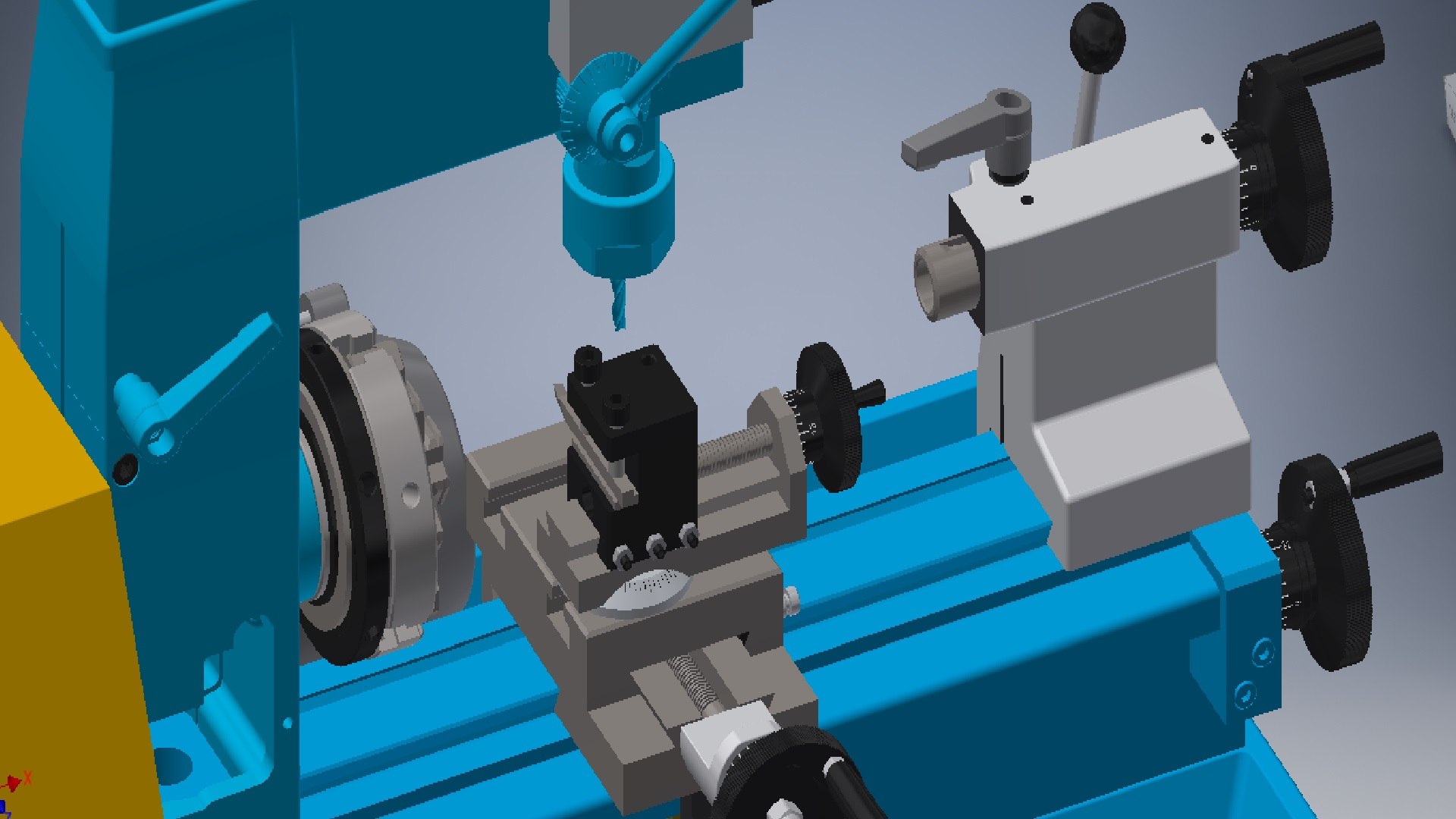 Lathe Machine Assembly 3d Model 3D - TurboSquid 2088198