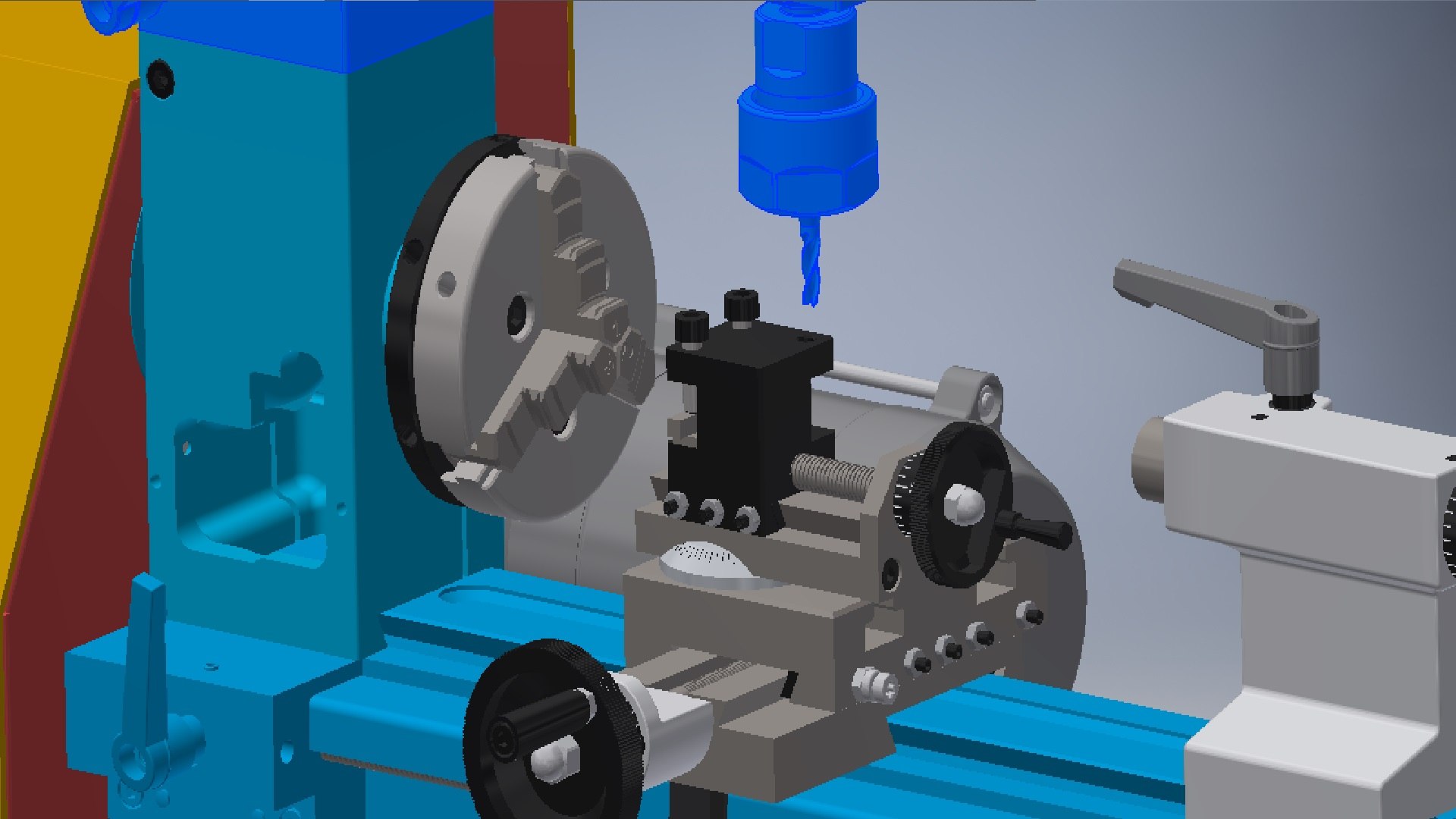 Lathe Machine Assembly 3d Model 3D - TurboSquid 2088198